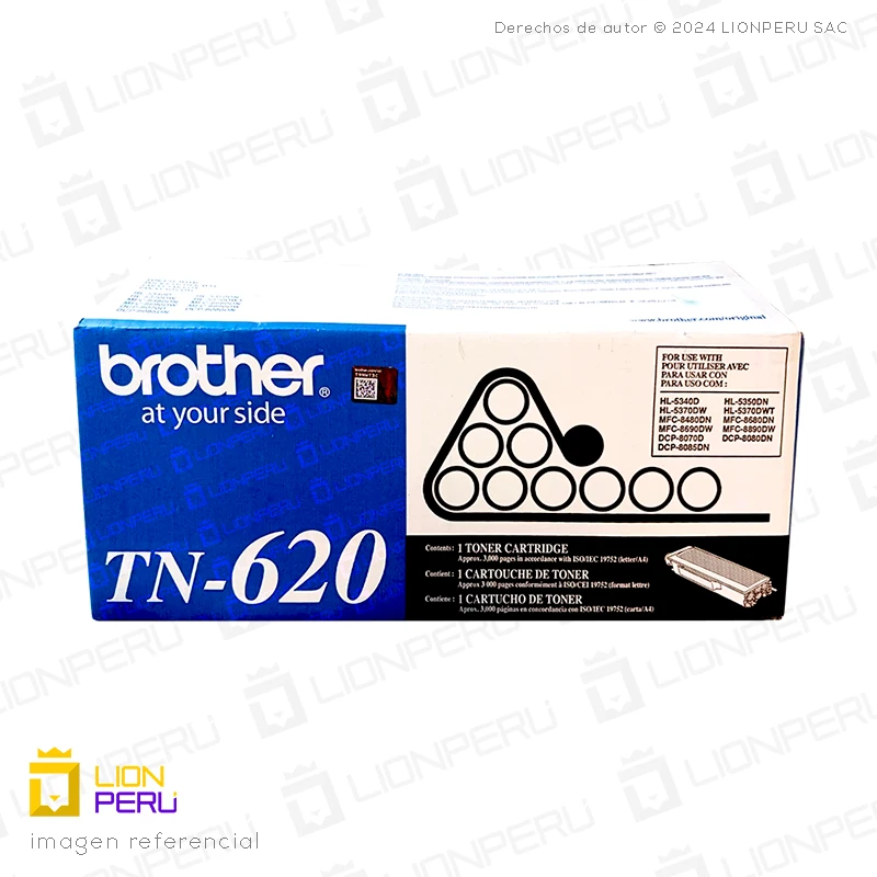 TN620, TN-620 | Brother Cartucho de Toner Black