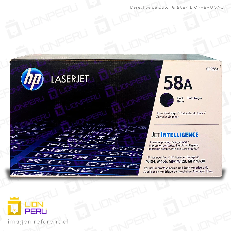 Toner HP 58A, CF258A Precio Cartucho Original Negro
